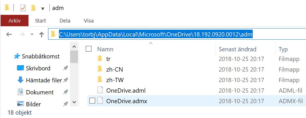 Onedrive KFM (Known Folder Move) i Intune med ADMX - Mr T-Bone´s Blog