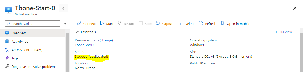 WVD start on connect - Mr T-Bone´s Blog