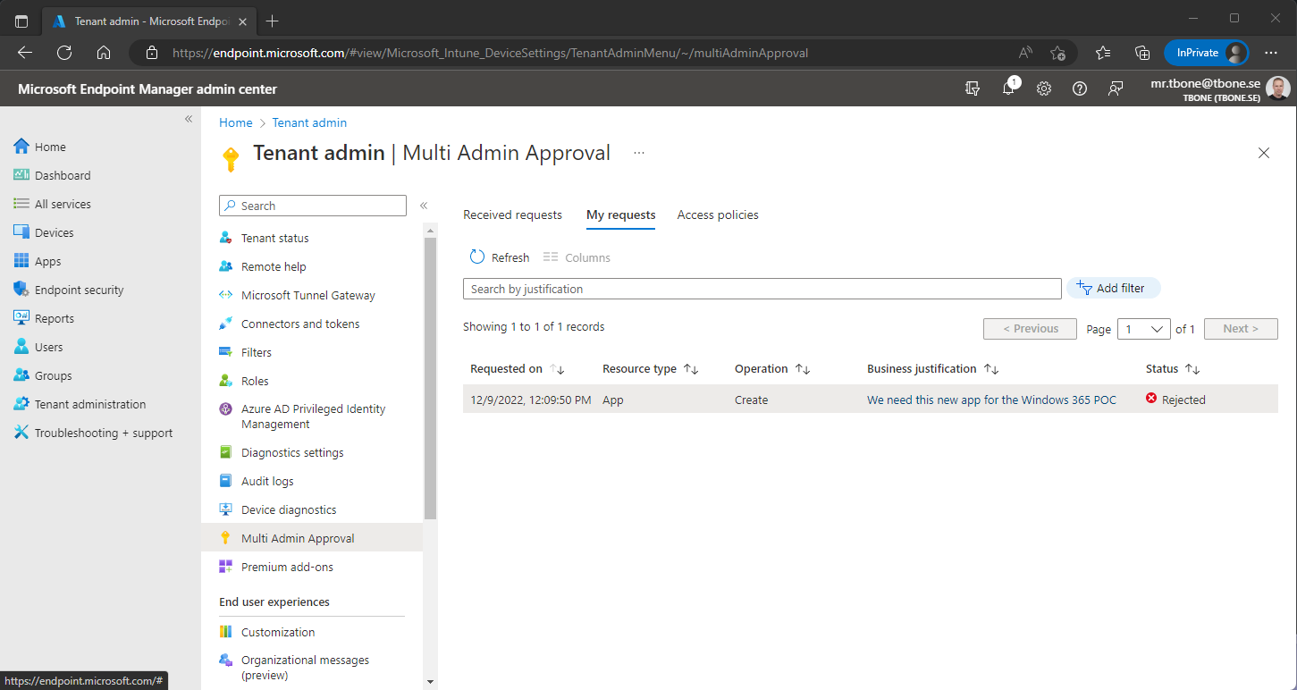 Implement Approval Workflow For Intune Deployments Mr T Bone´s Blog