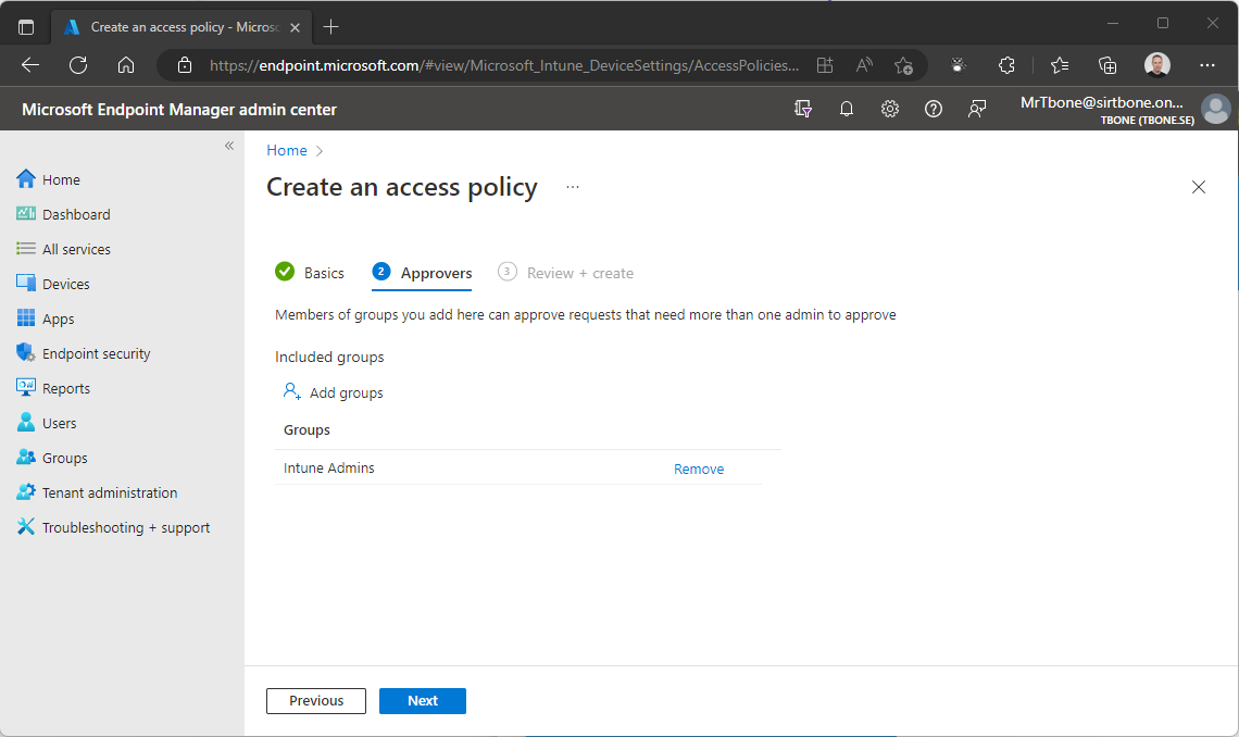 Implement approval workflow for Intune deployments - Mr T-Bone´s Blog