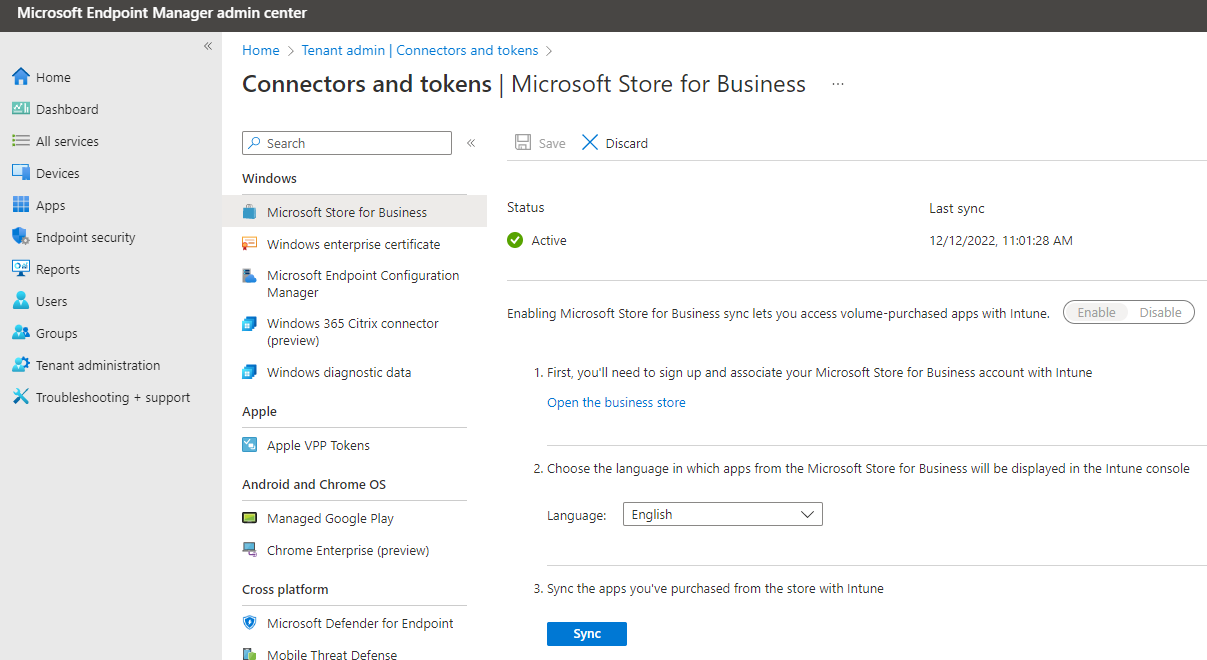 Time to remove Microsoft Store for Business from Intune - Mr T-Bone´s Blog