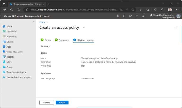 Implement Approval Workflow For Intune Deployments Mr T Bone´s Blog