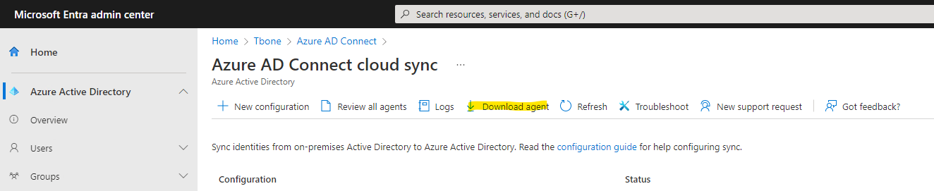 Implementing Azure AD Connect cloud sync - Mr T-Bone´s Blog