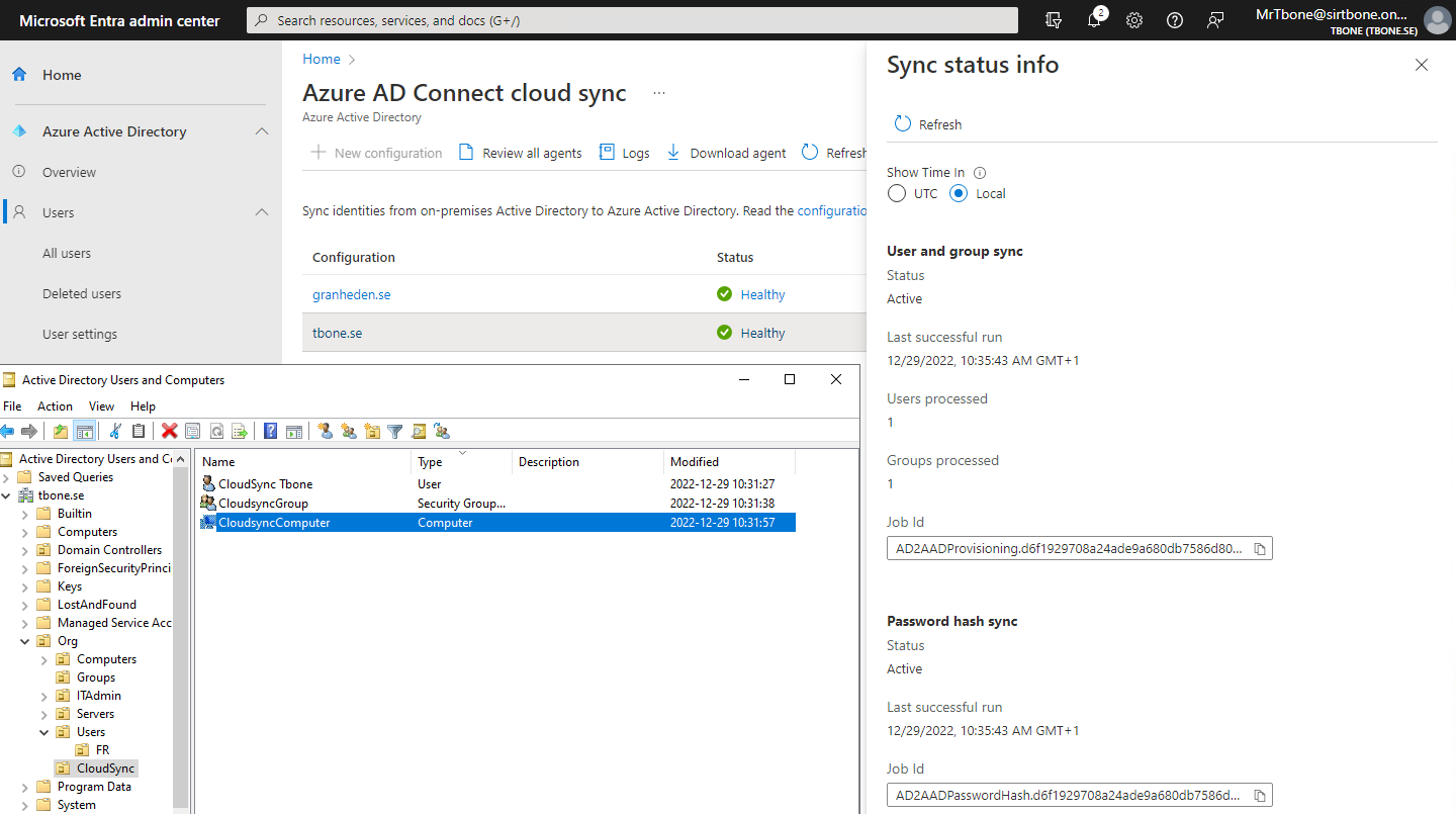 Pilot Azure AD Connect Cloud Sync - Mr T-Bone´s Blog