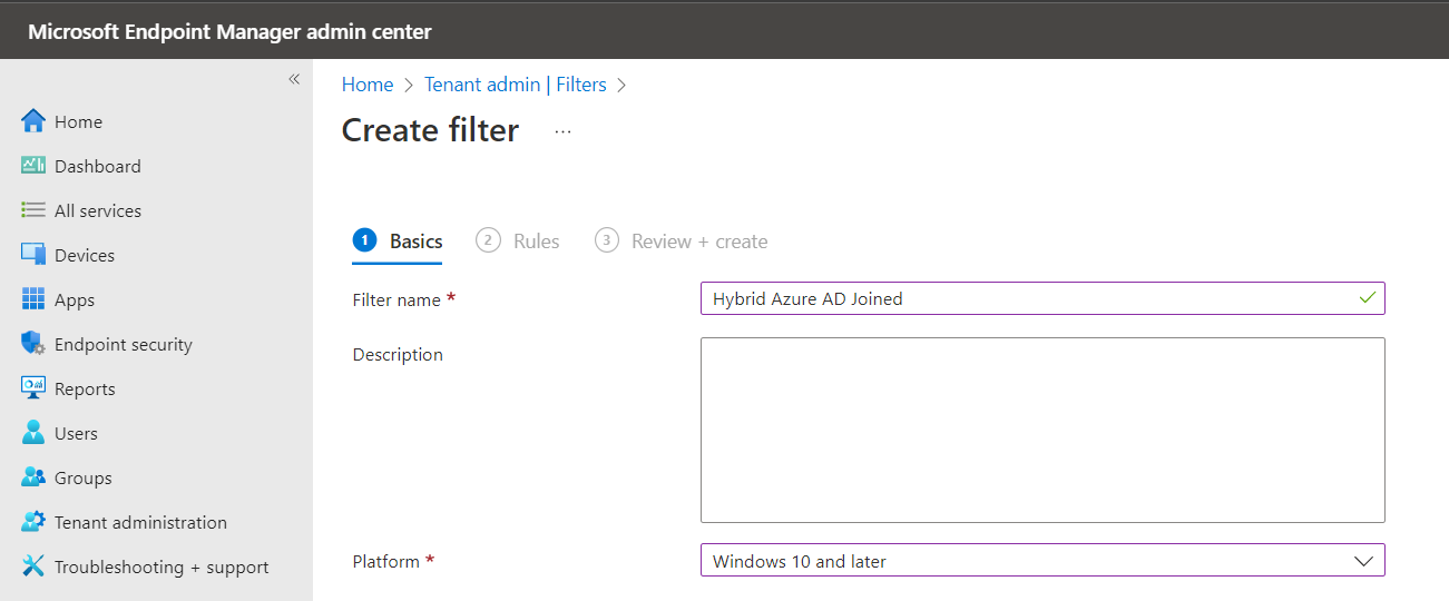 Filter out devices based on join type in Intune - Mr T-Bone´s Blog