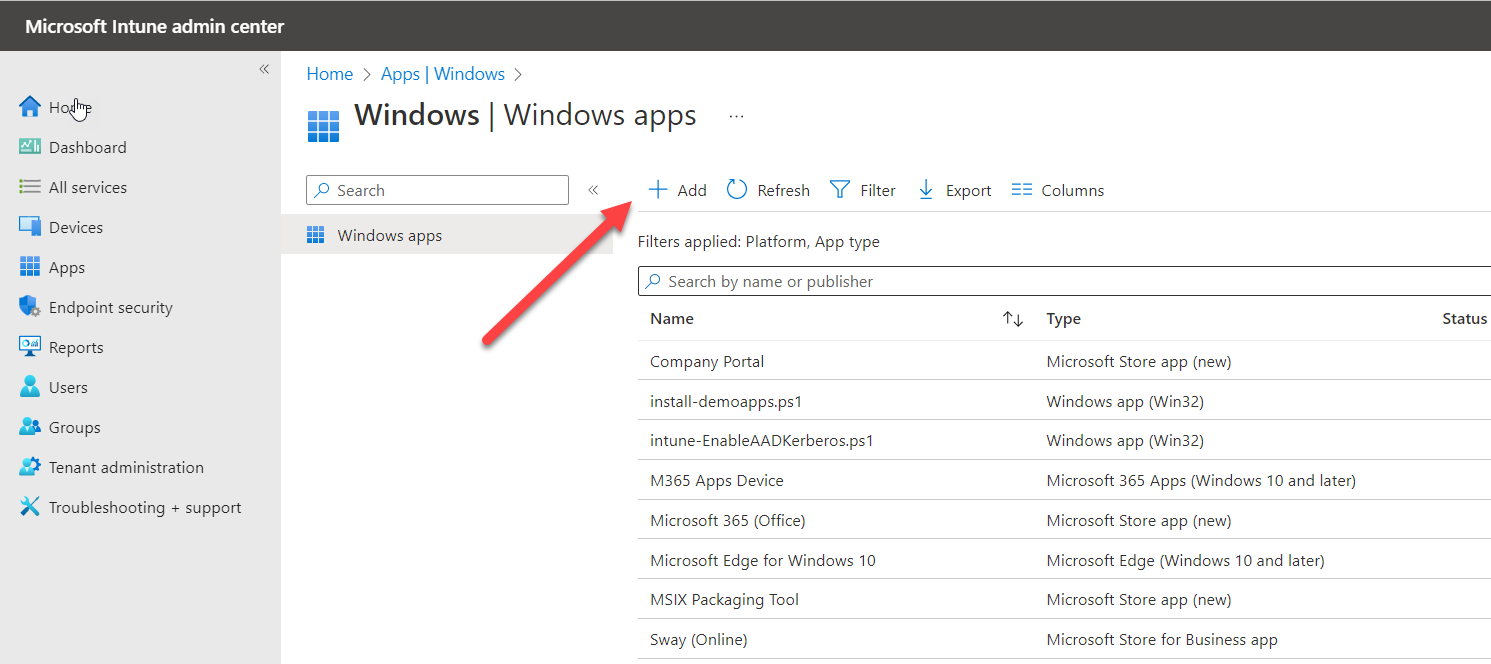 Publish Win32 apps to device groups in Company Portal - Mr T-Bone´s Blog