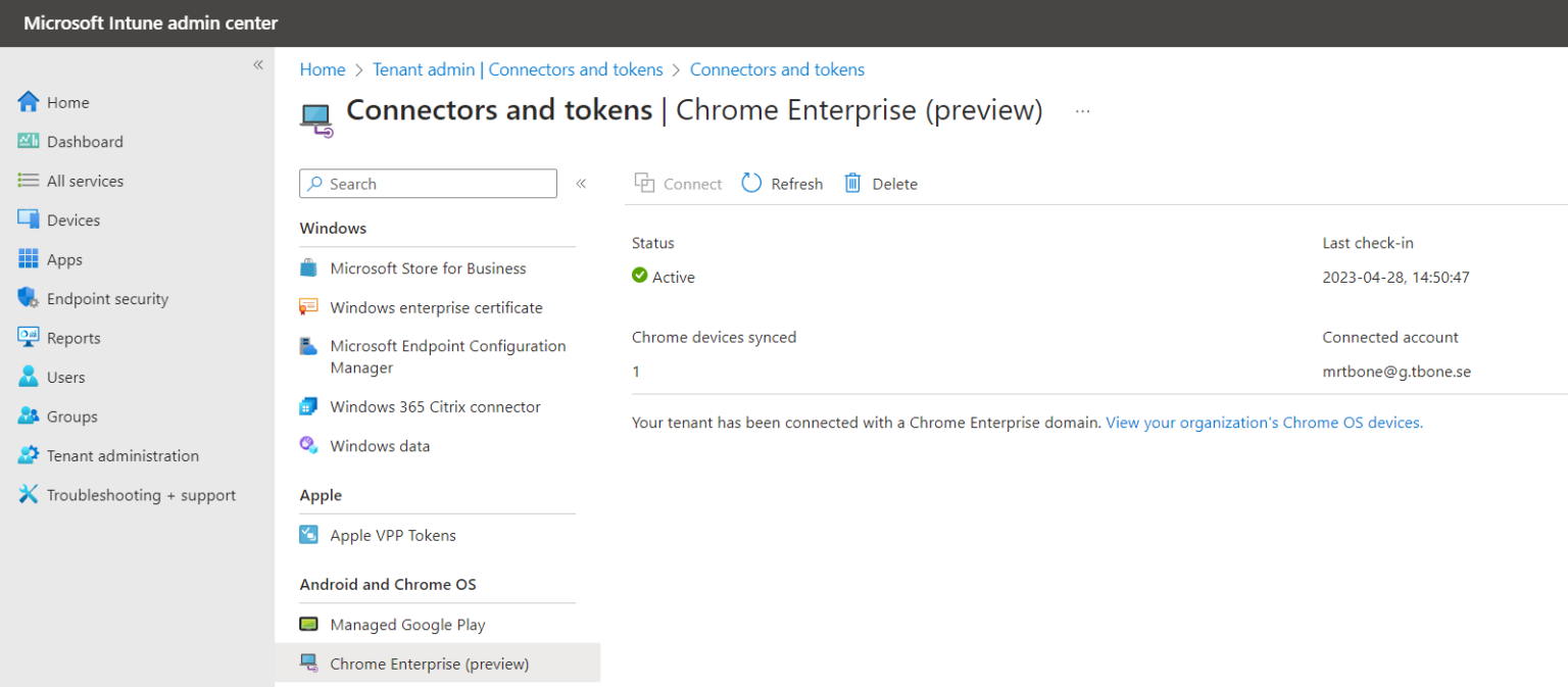 Manage Chromebooks with Intune - Mr T-Bone´s Blog