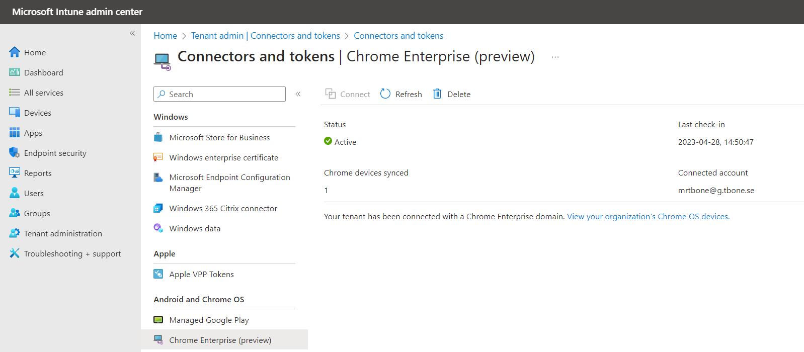 Manage Chromebooks with Intune - Mr T-Bone´s Blog
