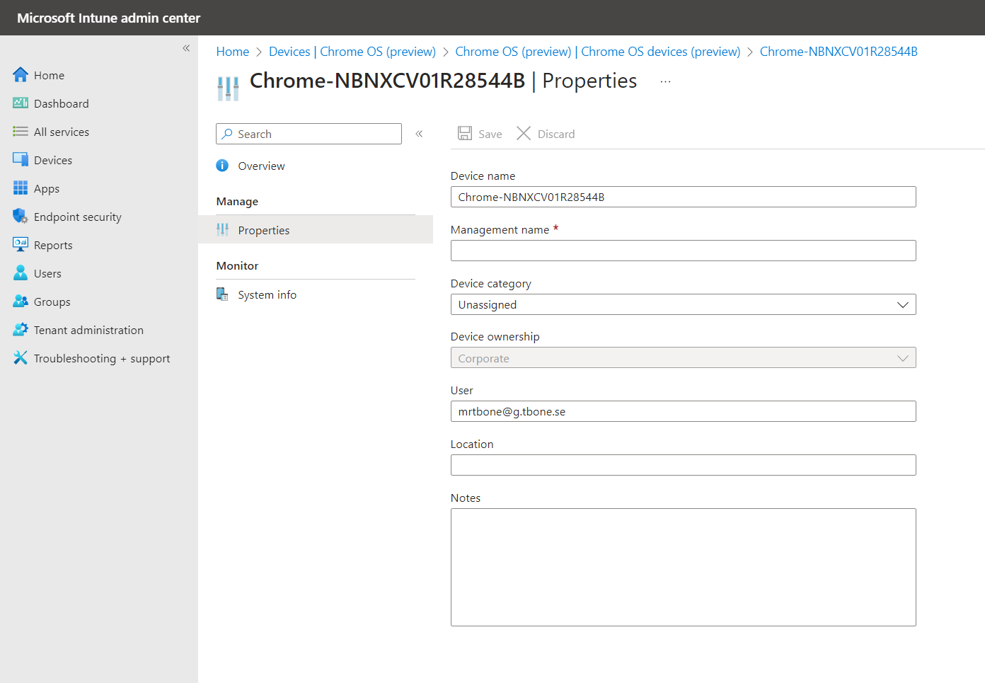 Manage Chromebooks with Intune - Mr T-Bone´s Blog