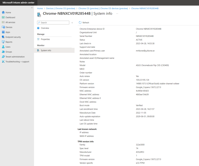 Manage Chromebooks with Intune - Mr T-Bone´s Blog
