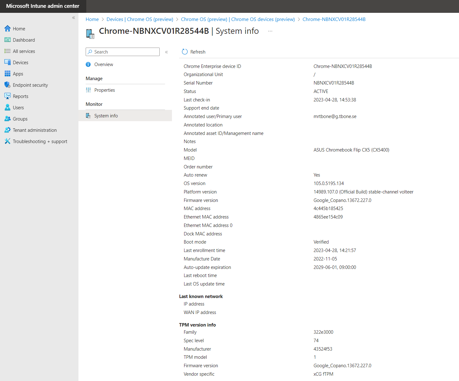 Manage Chromebooks with Intune - Mr T-Bone´s Blog