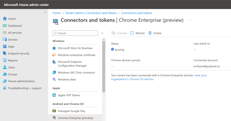 Manage Chromebooks with Intune - Mr T-Bone´s Blog