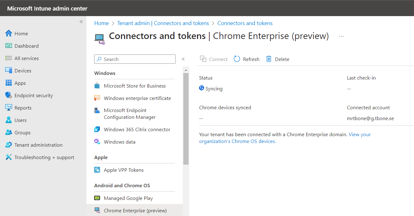 Manage Chromebooks with Intune - Mr T-Bone´s Blog