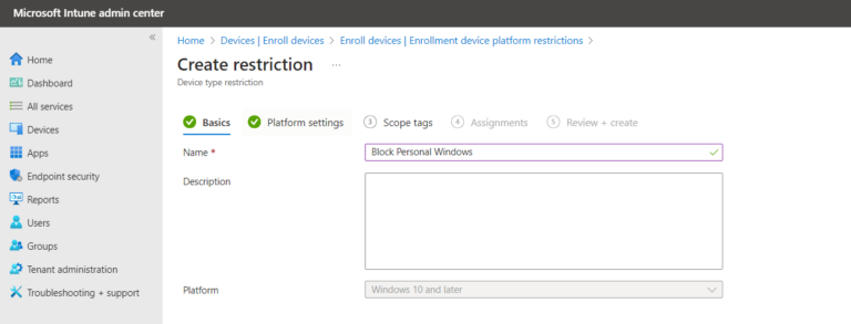 How to block personal devices in Intune with enrollment restrictions ...