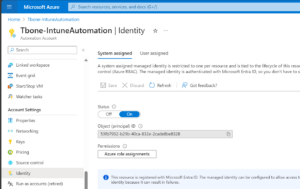 Create a Managed Identity to automate Intune tasks - Mr T-Bone´s Blog