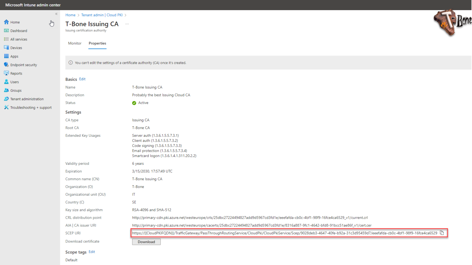 Introduction to Microsoft Cloud PKI - Mr T-Bone´s Blog