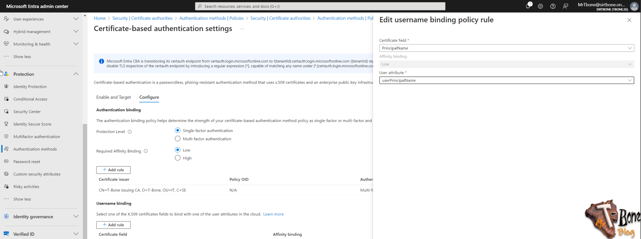 Intune Cloud PKI and Entra CBA for Frontline Workers - Mr T-Bone´s Blog