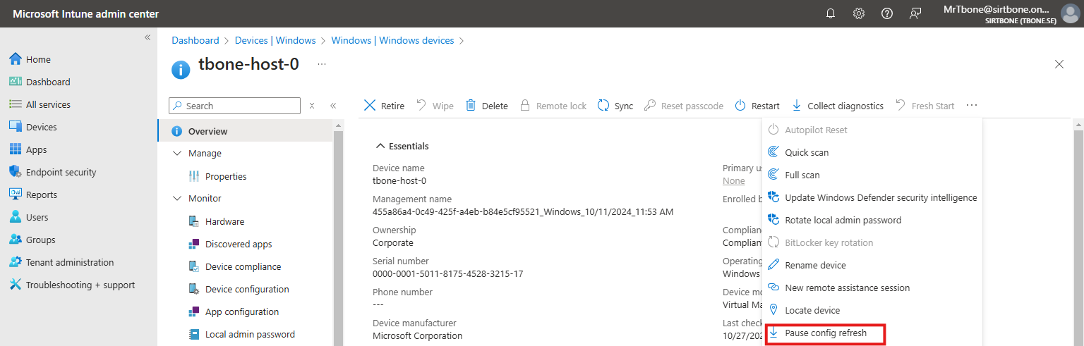 The new Intune Config Refresh - Mr T-Bone´s Blog